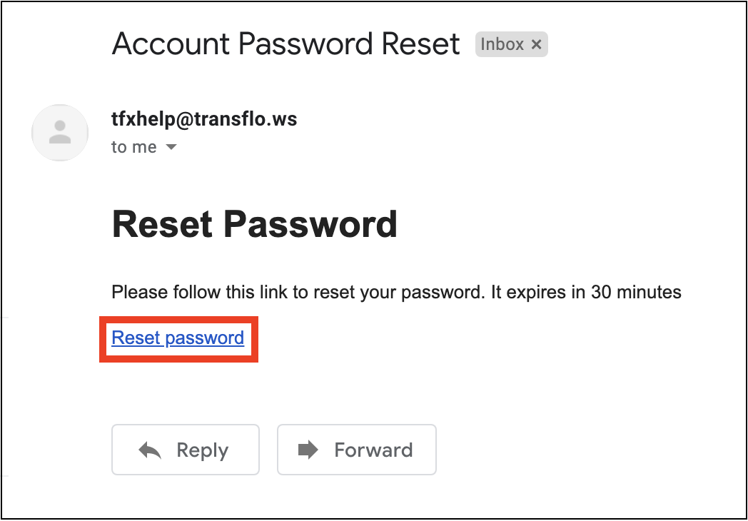 Reset My Password