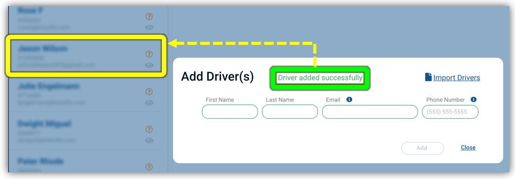 Add Drivers