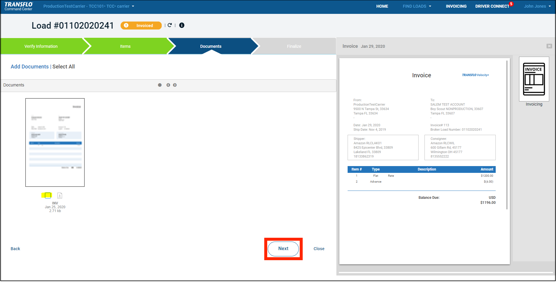 Create and Send an Invoice