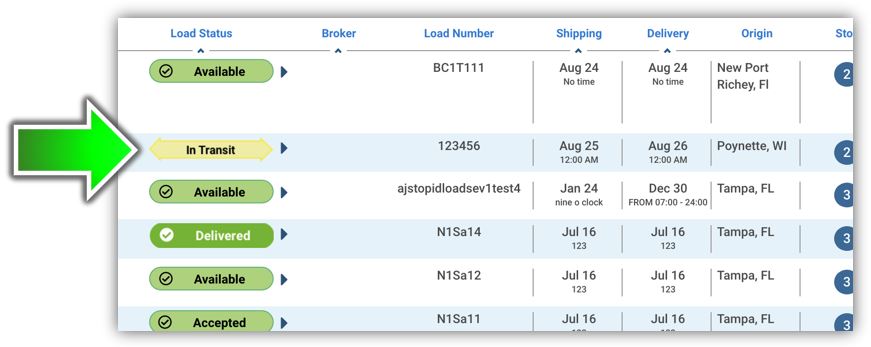 Track the Progress of a Load