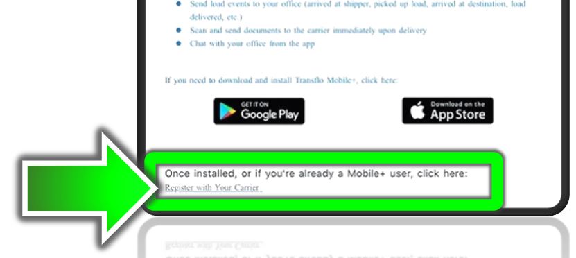 Mobile+ App for Drivers: Install and Register