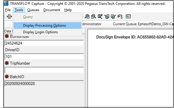 DMS Capture Startup Options and Batch Lists