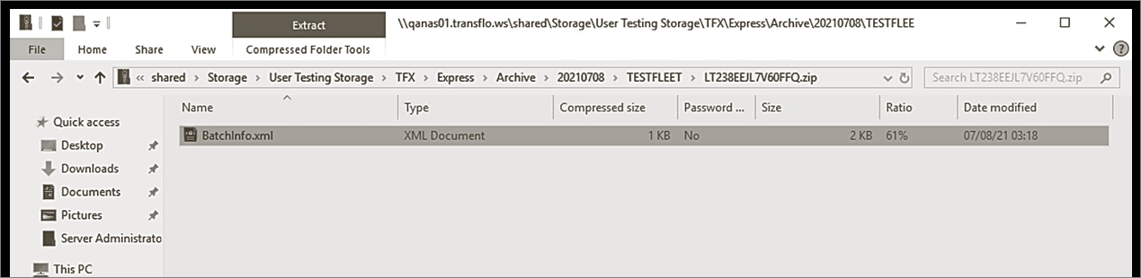 Transflo DMS Batch Bridge Service