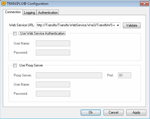 Install the Transflo Import Server Application