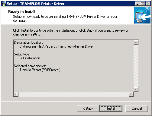 Install the Transflo Printer Driver