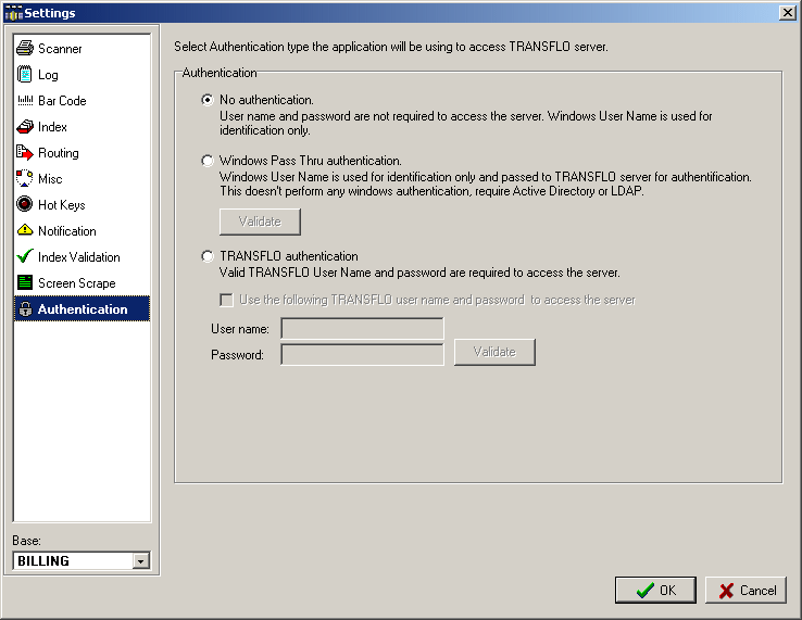 Configure DMS Batch Scan Settings