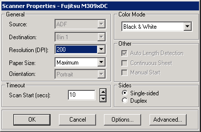 Configure DMS Batch Scan Settings