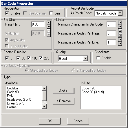 Configure DMS Batch Scan Settings