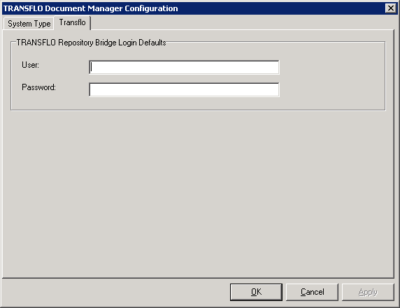 Configure Transflo DMS Document Manager Repository Bridge