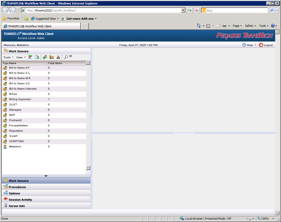 DMS Workflow Web Client