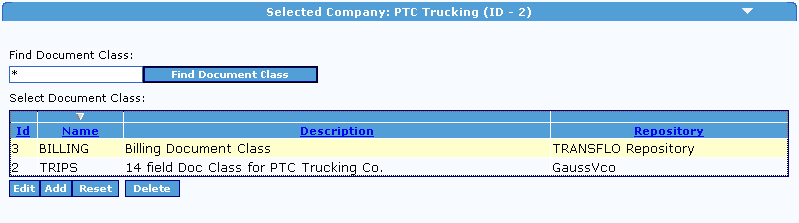 Create a Company, Document Classes, and Types