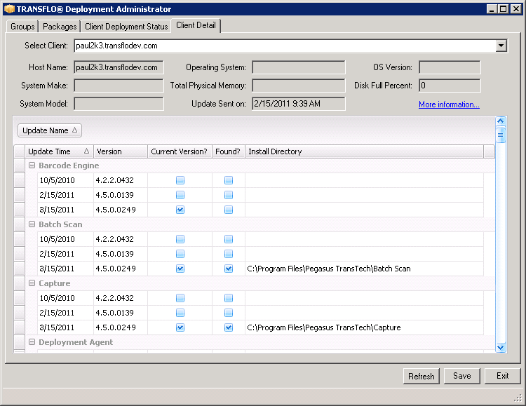 Transflo DMS Enterprise Deployment Administrator