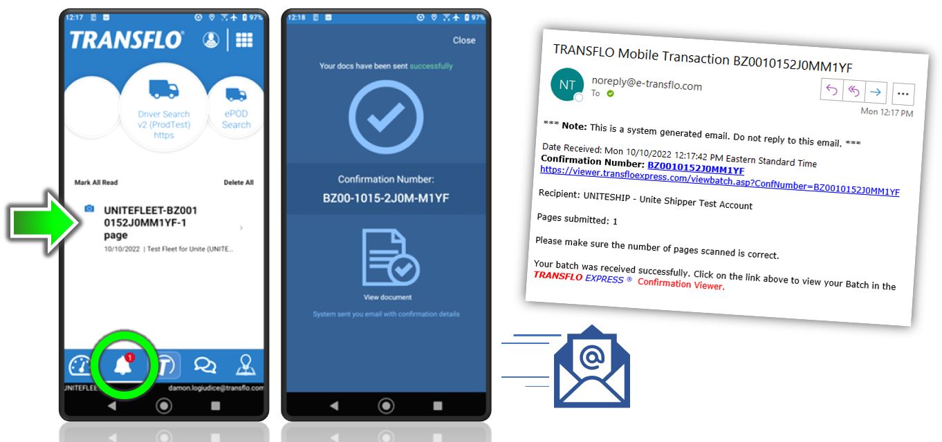 View an eBOL and Start a Delivery