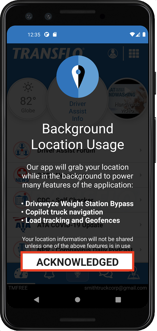 Transflo Driver Assist