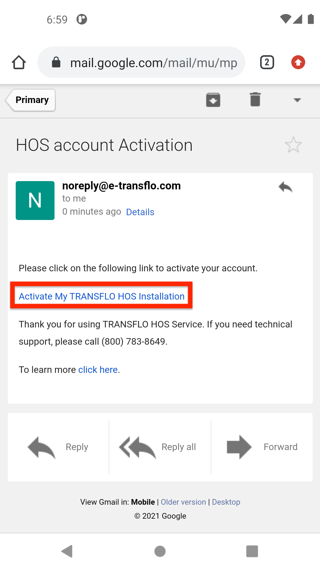 Get an ELD, Start Transflo HOS, Register and Go!