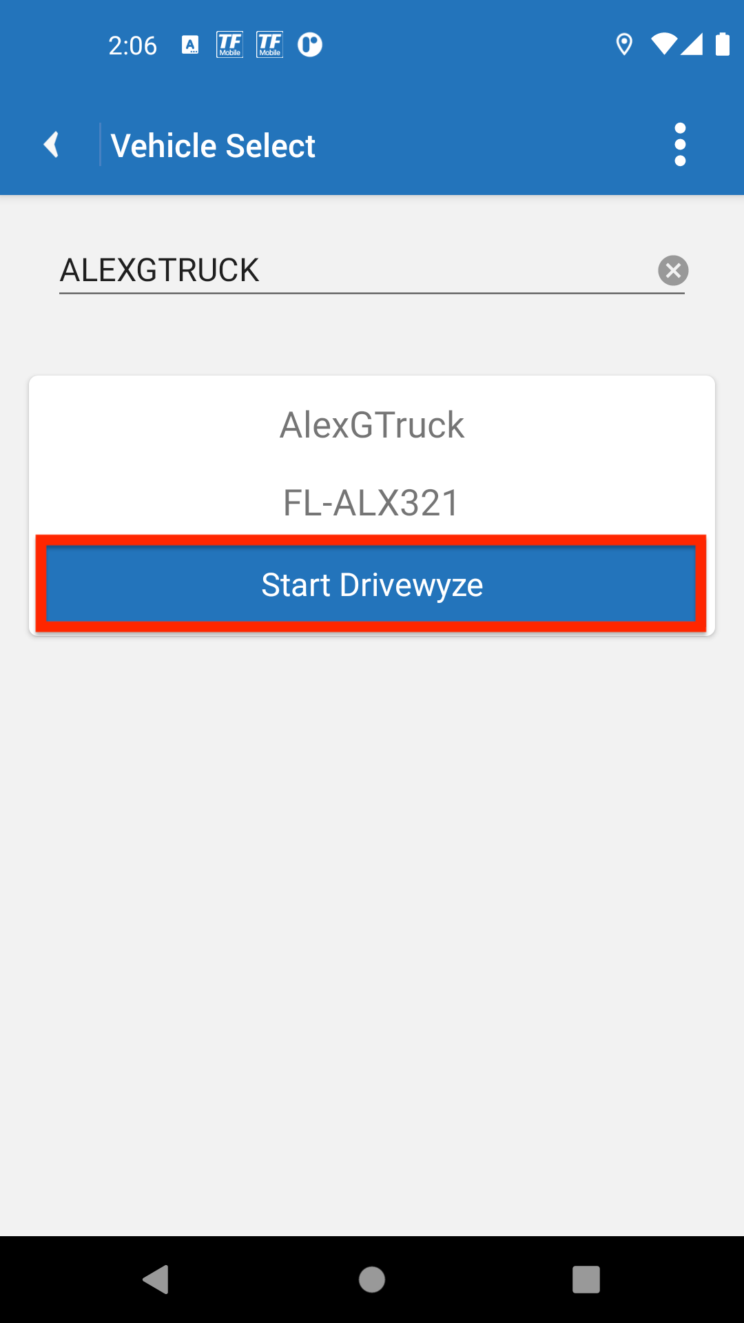 Drivewyze in the Transflo Mobile+ App