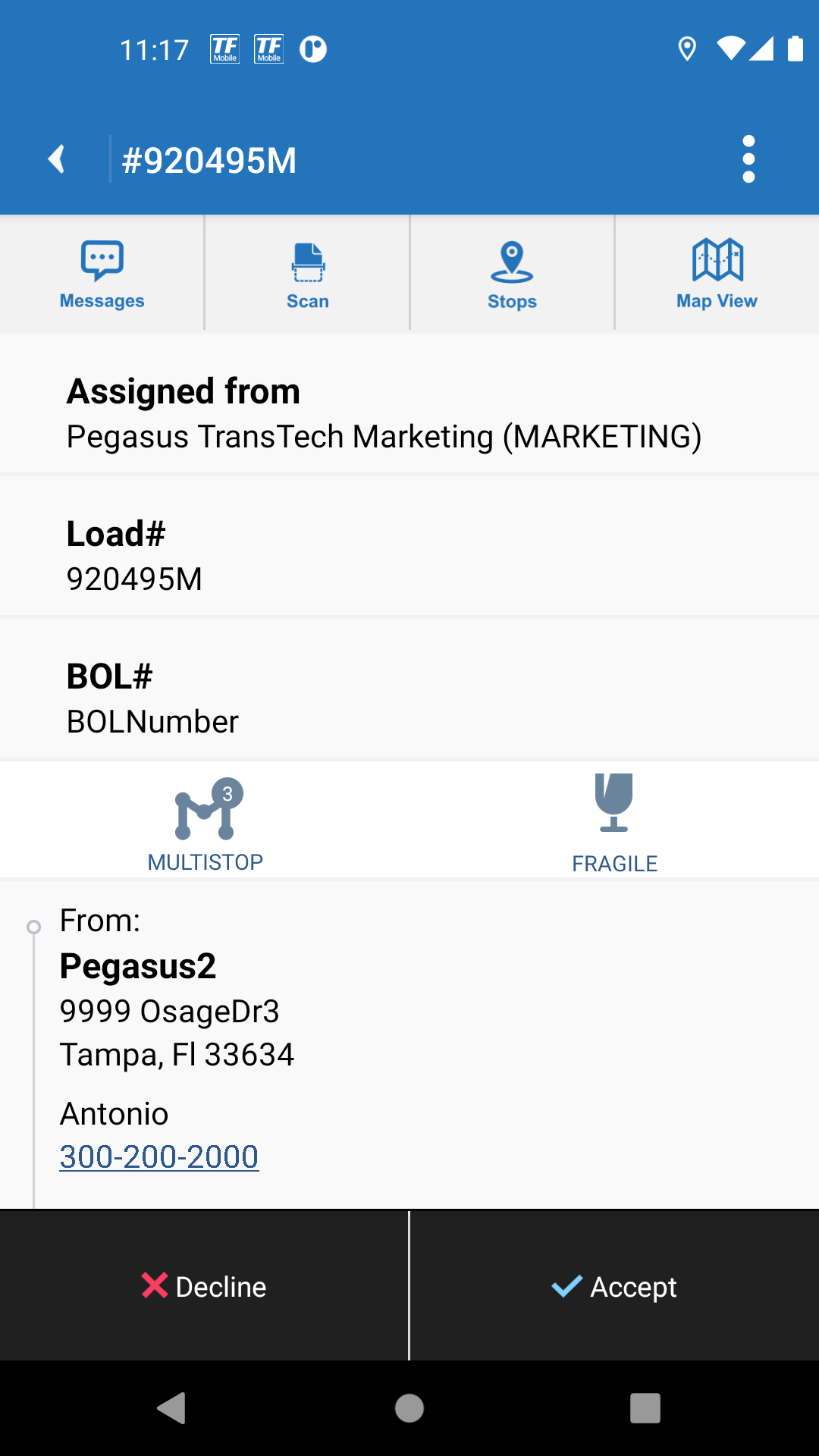 Get Load Information