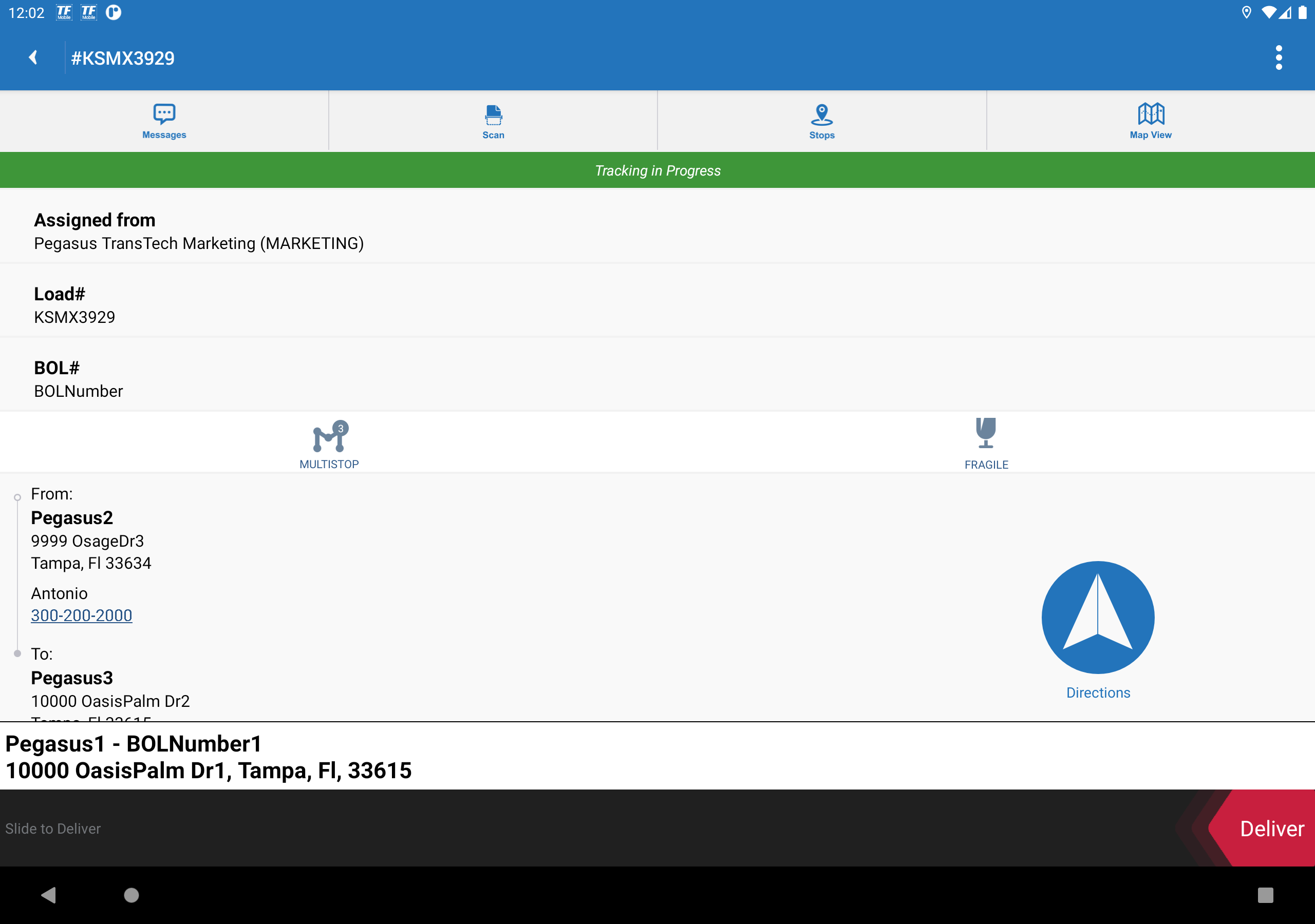 Accept or Decline Loads