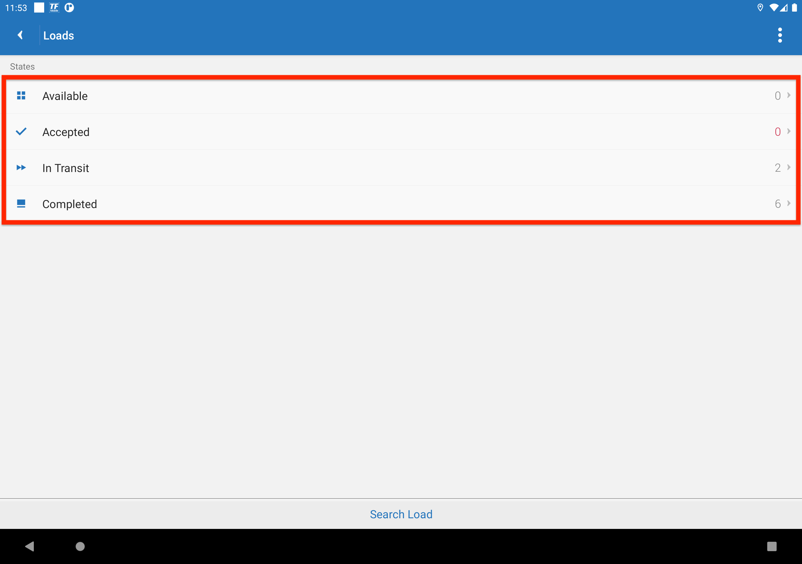 Get Load Information