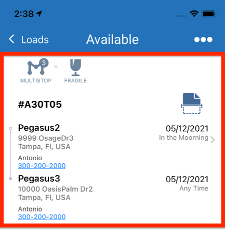 Accept or Decline Loads [Loads 1.0]