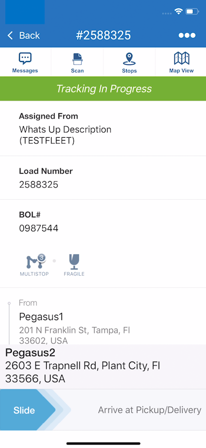 Deliver a Shipper-to-Consignee Load