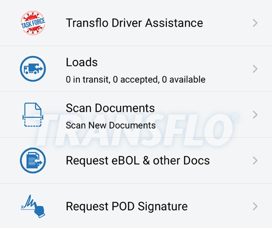 Transflo Mobile Plus App Basics