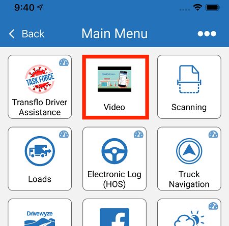 Watch Safety or Training Videos in the Mobile+ App