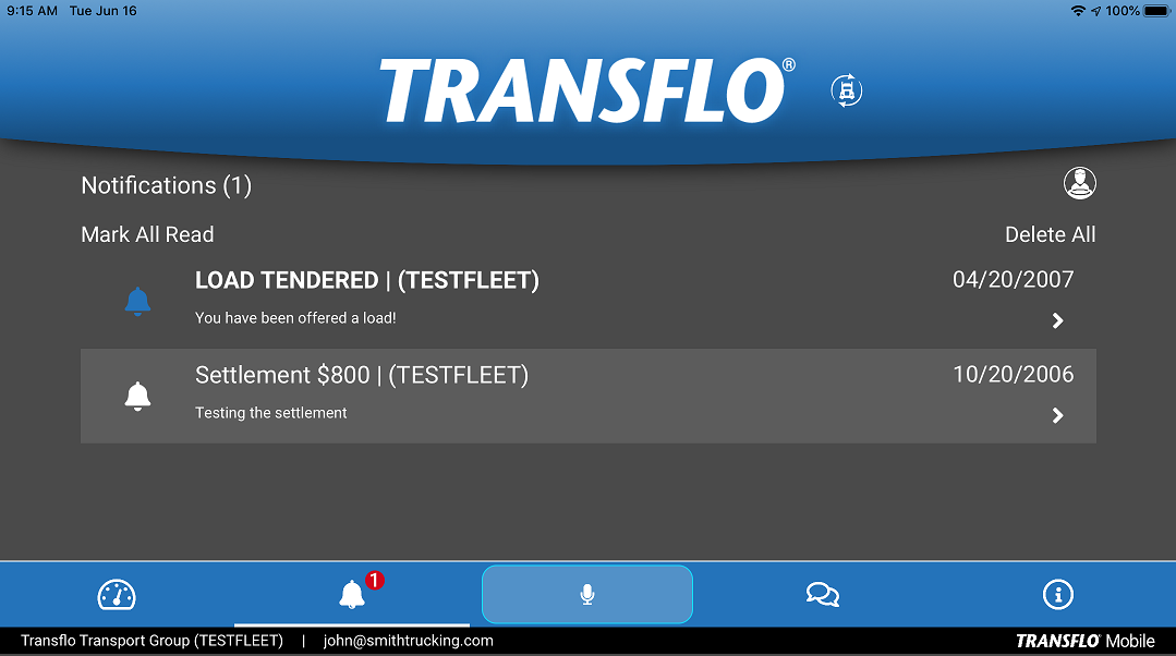 Transflo Mobile Plus App Basics