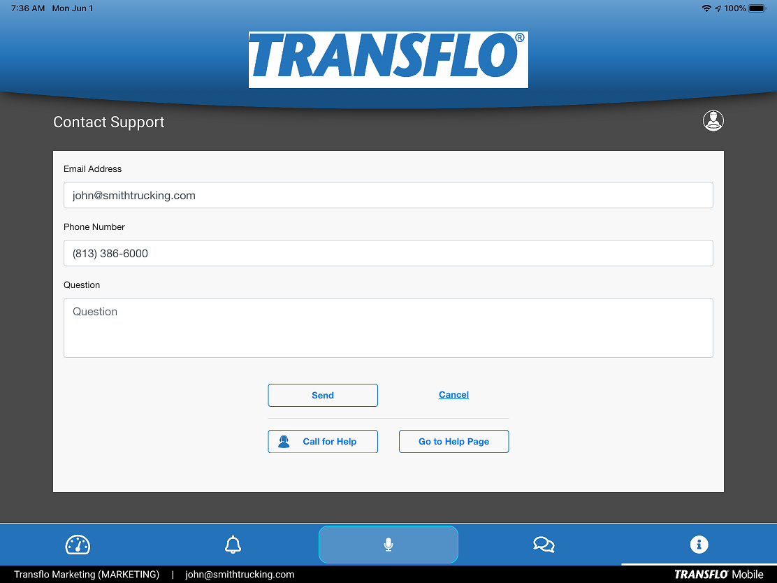 Transflo Mobile Plus App Basics