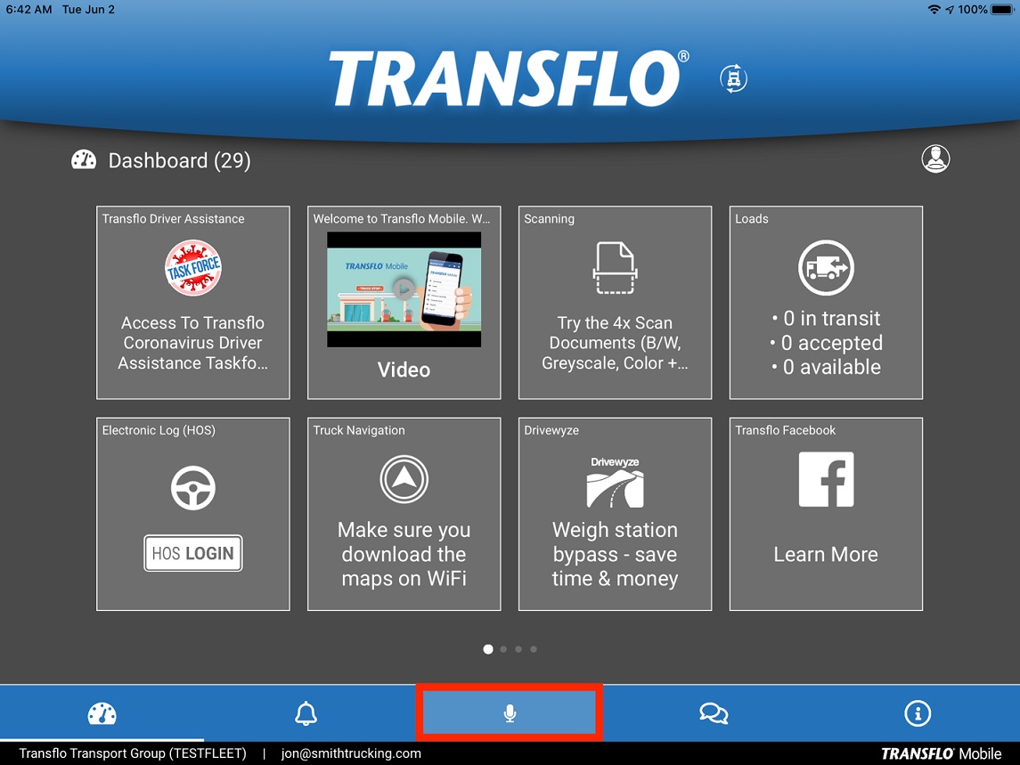 Hey Transflo Voice Assist