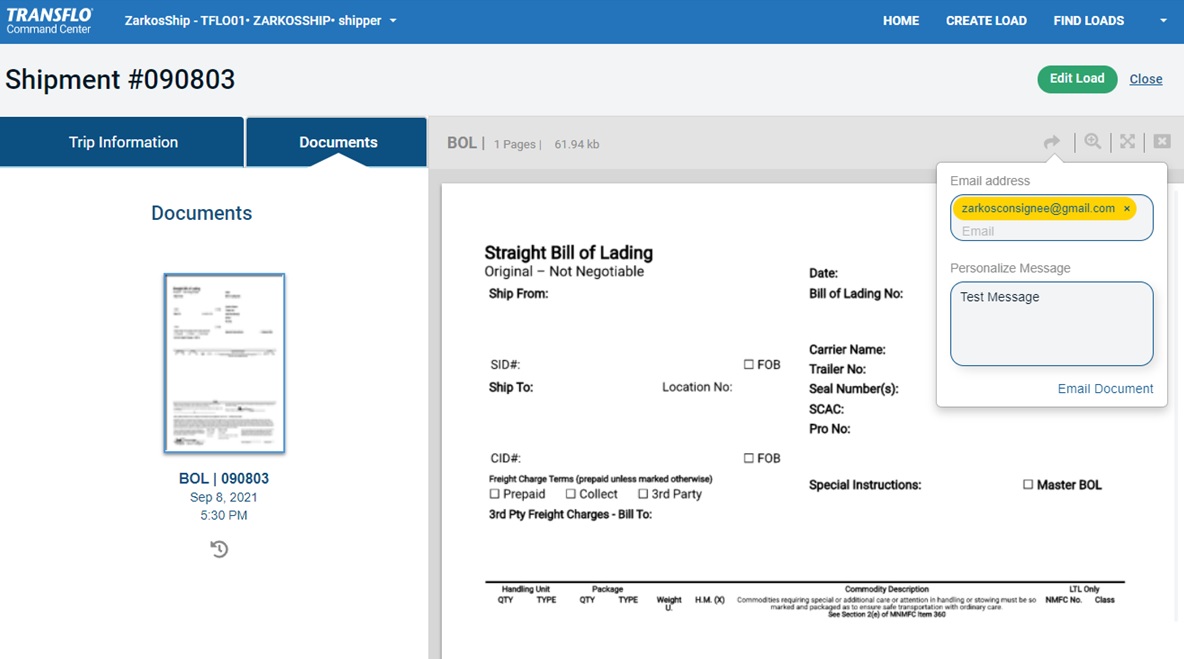 View Signature Status for a Shipment