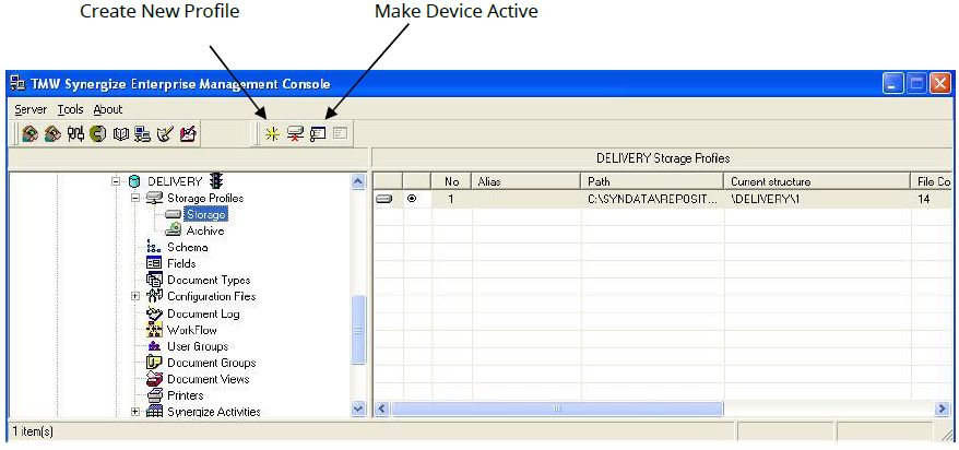 Create, Activate, or Move a Storage Profile