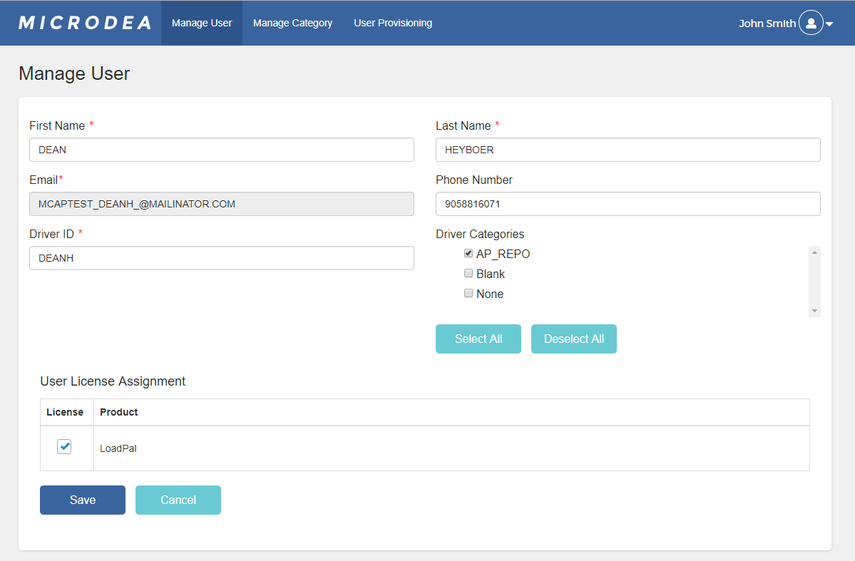 Configure console.microdea.com