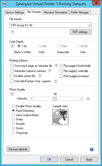 Install and Configure Synergize Virtual Printer