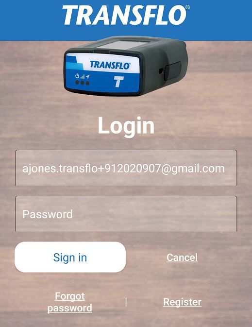 Log Out of the Transflo HOS App