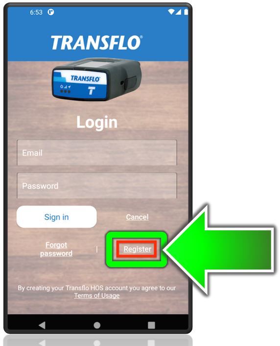 Register a New ELD and Start Using Transflo HOS!