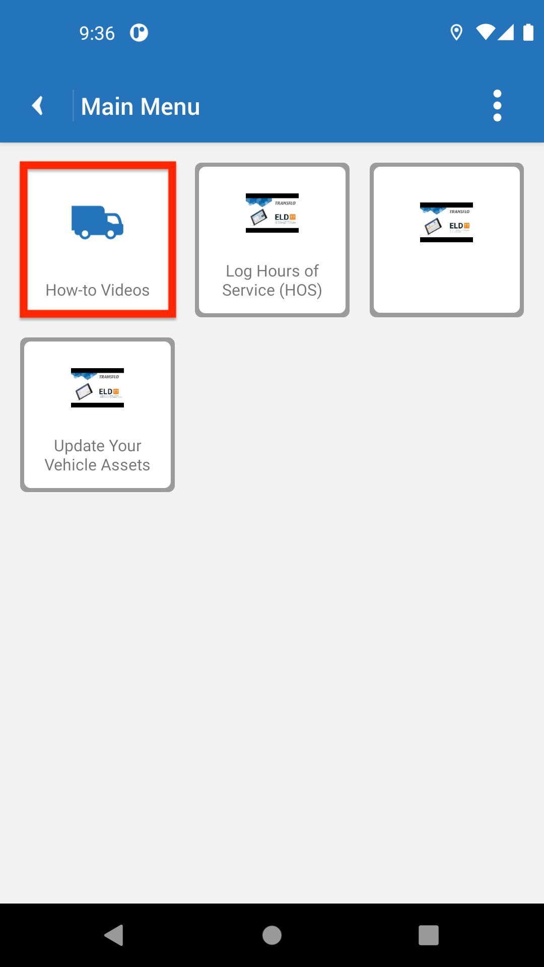 View Transflo ELD and HOS Videos