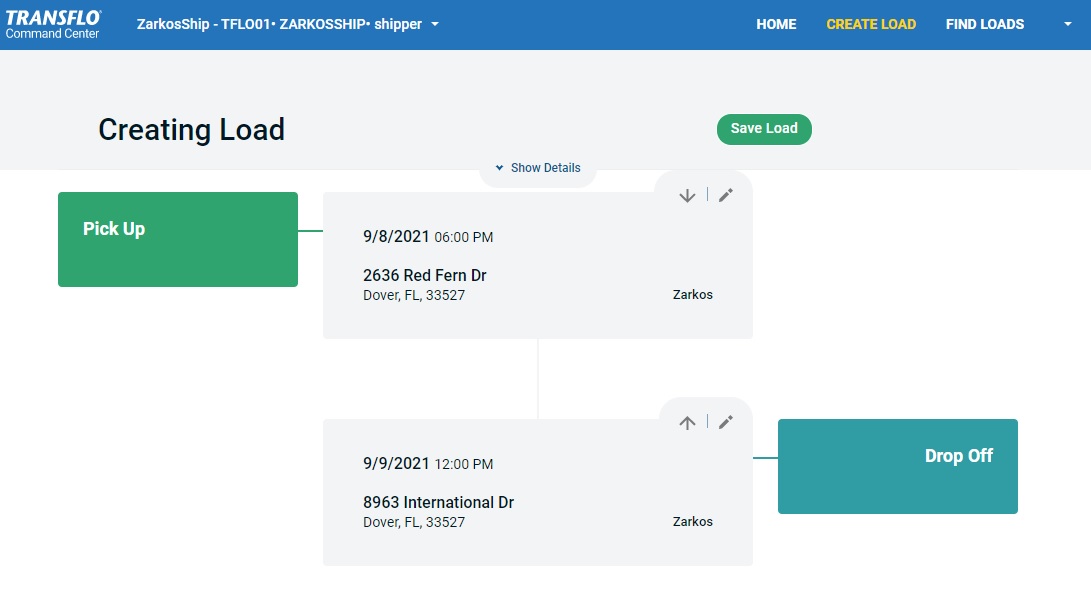 Manage Shipments as Loads
