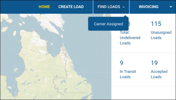 View Load Details for Carrier Assigned Loads