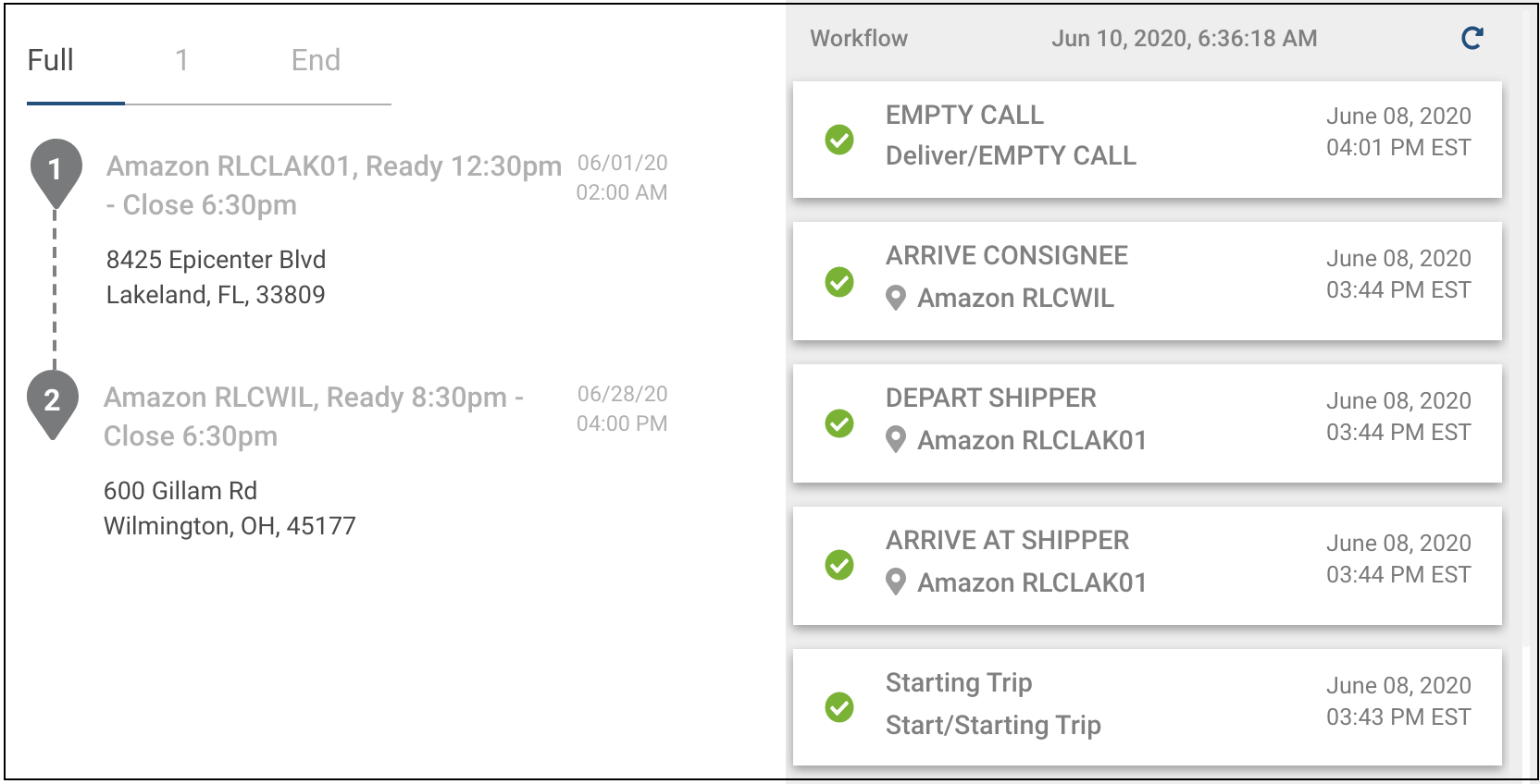 View Load Details for Carrier Assigned Loads